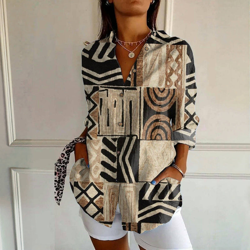 Vintage Abstract Print Blouse – islalondon.co.uk